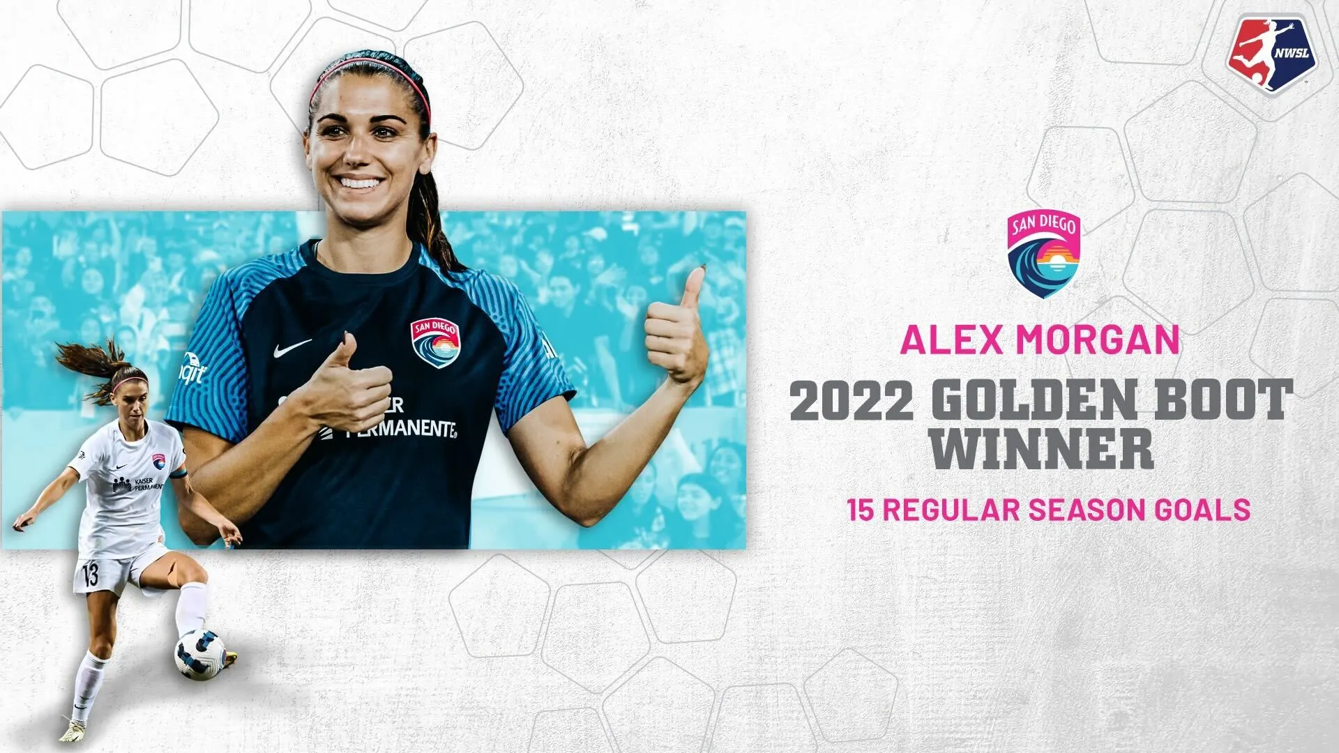 San Diego Wave FC Forward Alex Morgan Tabbed 2022 NWSL Golden Boot ...